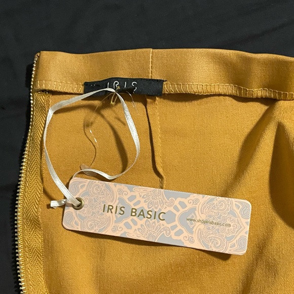 Iris Basic | Skirts | Nwt Iris Basic Skirt Mustard Yellow | Poshmark